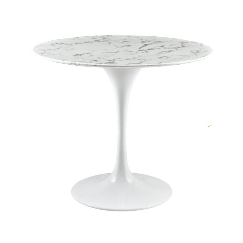 PB-28LEO Round Faux Marble Dining Table - Condo Size – Palma Brava Home ...
