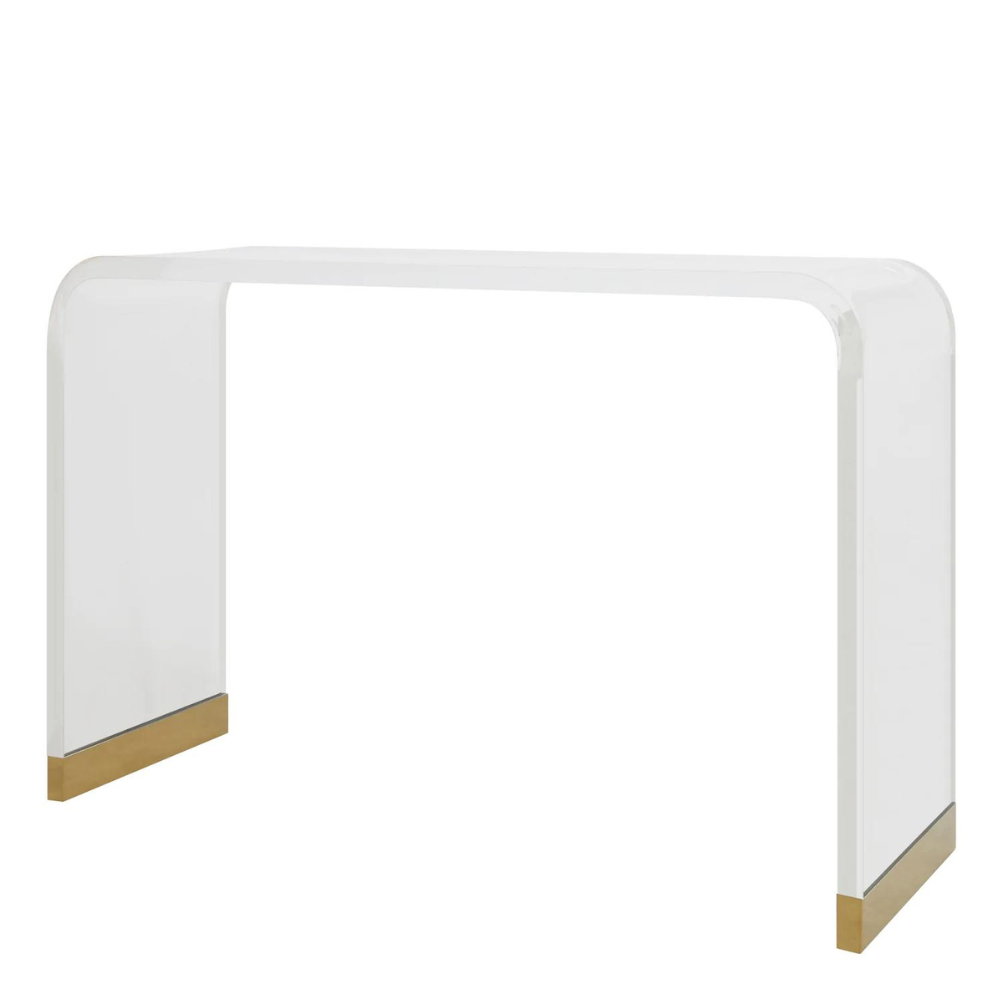 PB-28 Acrylic Gold Console Table – Palma Brava Home Furnishings